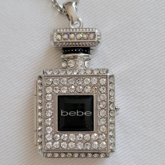 bebe | Jewelry | Authentic Bebe Vintage Crystals Perfume Bottle Watch ...